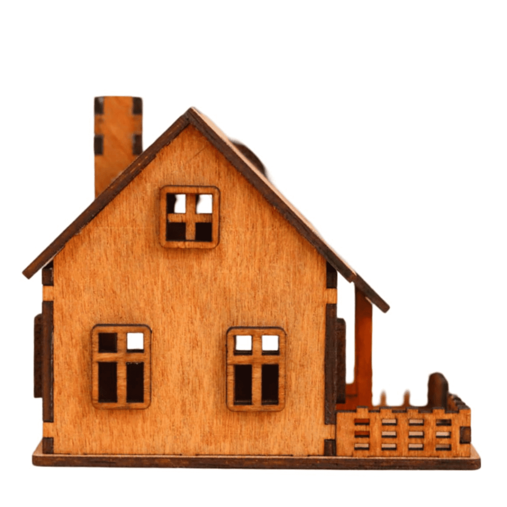 TRENDING HUT 3D MDF Puzzle House 3D Puzzle for Kids | Educational Toys ...